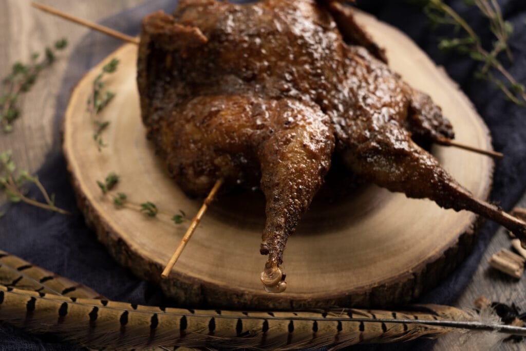 Smoked Pheasant with BBQ Glaze | Peak to Plate