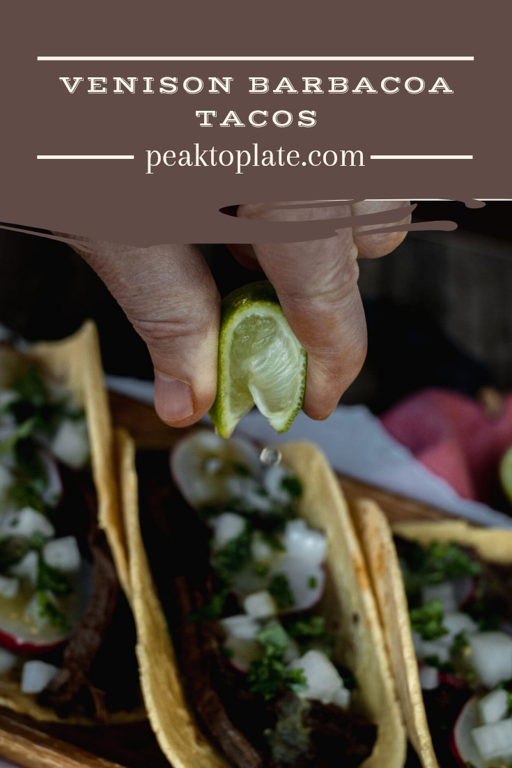 Venison Barbacoa Tacos | Peak to Plate