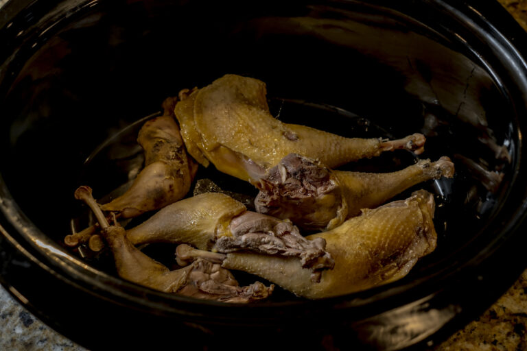 Easy Crockpot Pheasant Stock | Peak to Plate