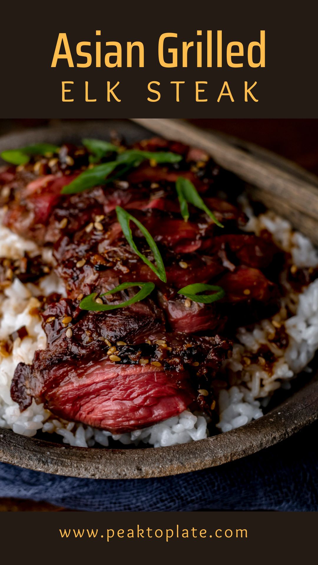 Grilled Elk Steak with Asian Marinade | Peak to Plate