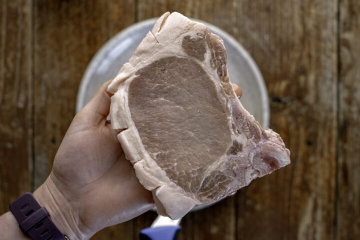 Grilled Bone-In Thick-Cut Pork Chops | Peak to Plate