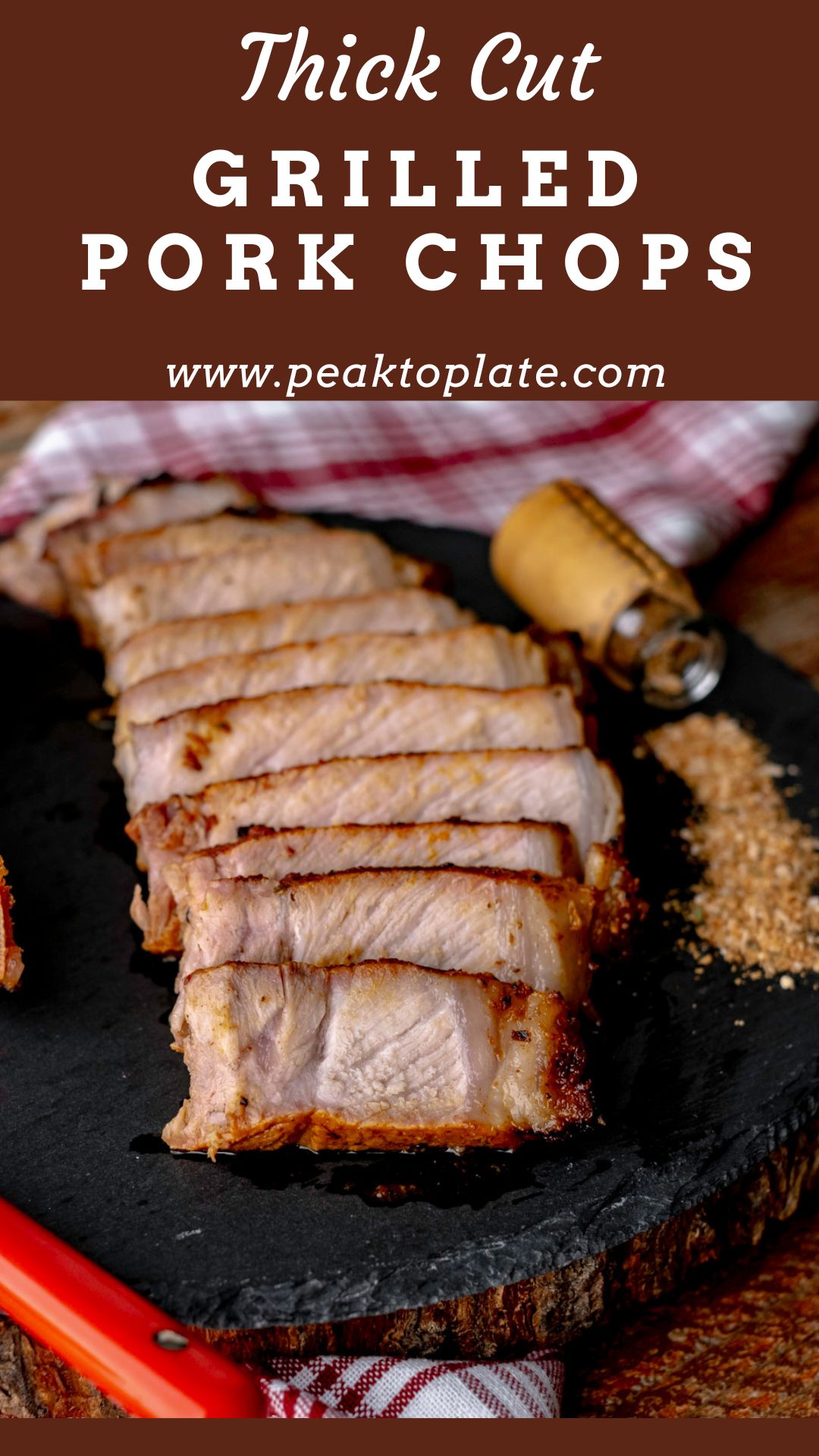 Grilled Bone-In Thick-Cut Pork Chops | Peak to Plate