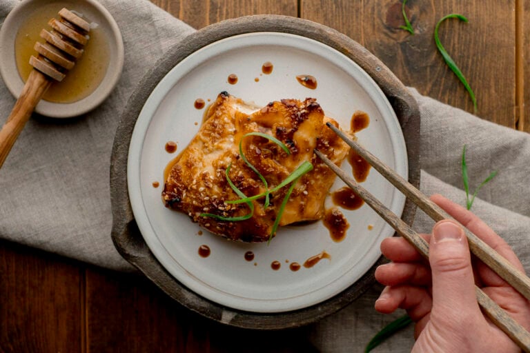 Honey-Soy Glazed Cod (Easy Asian Cod Recipe) | Peak to Plate