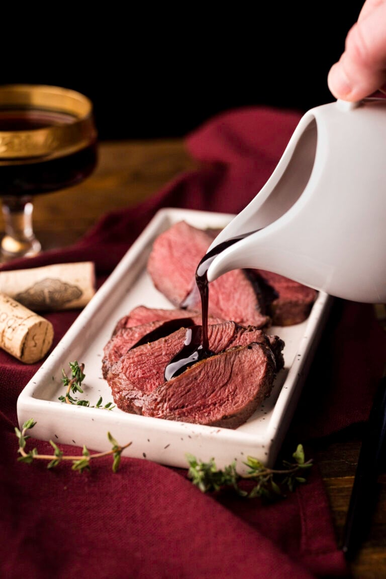 Sous Vide Sandhill Crane Breast with Port Wine Reduction | Peak to Plate