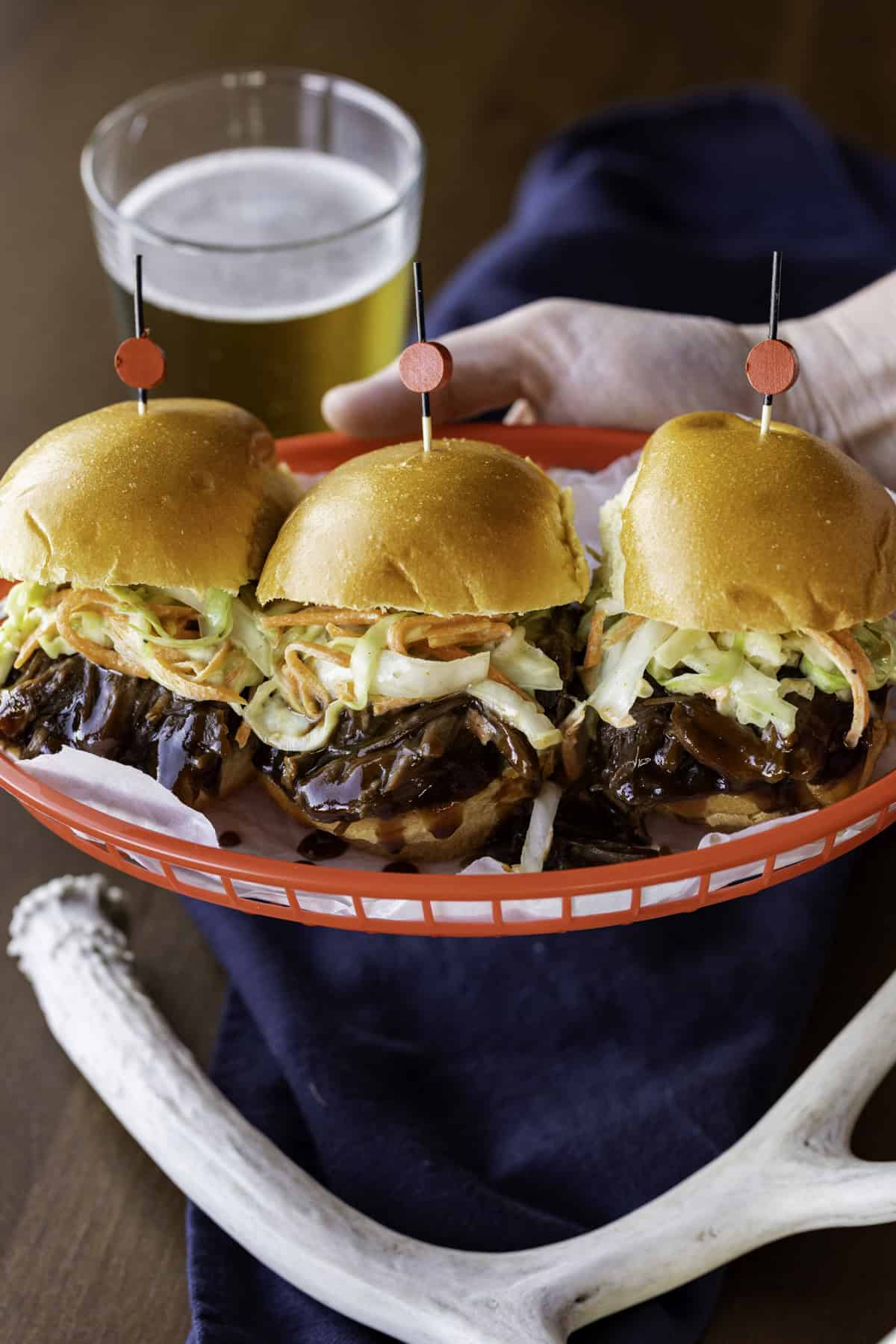 BBQ Venison Sliders with Tangy Coleslaw | Peak to Plate