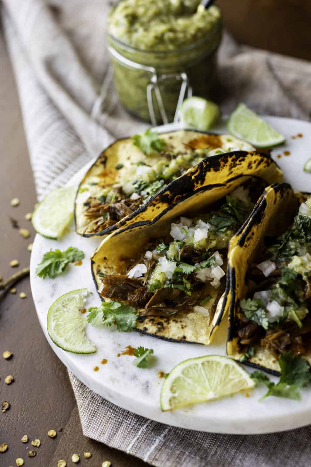 Sandhill Crane Leg Tacos with Salsa Verde | Peak to Plate