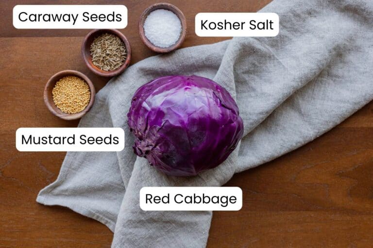 Red Cabbage Sauerkraut (Fermented Red Cabbage) | Peak to Plate