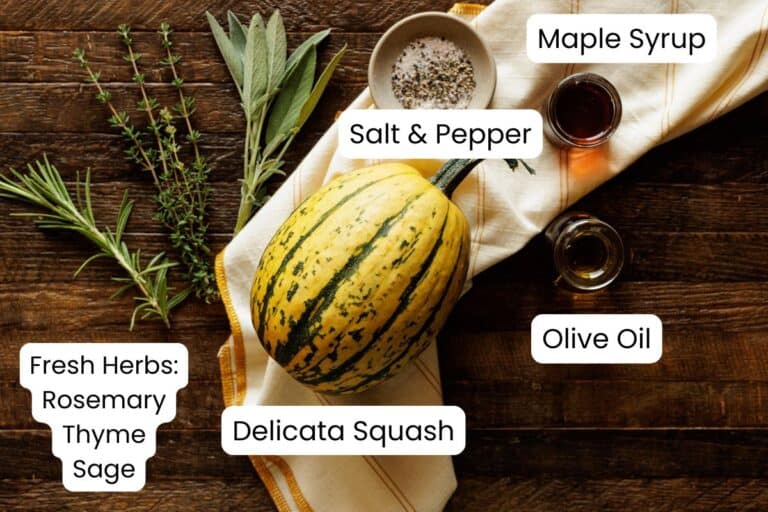 Maple and Herb Roasted Delicata Squash | Peak to Plate