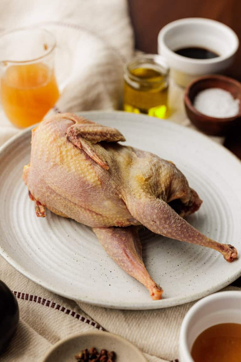 Grilled Whole Chukar with Plum Sauce | Peak to Plate