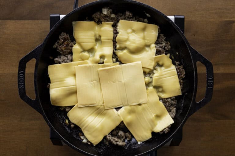 Elk Chopped Cheese Sliders | Peak to Plate