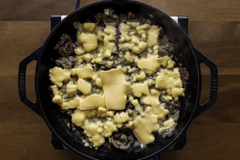 Elk Chopped Cheese Sliders | Peak to Plate