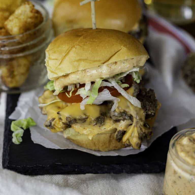 Elk Chopped Cheese Sliders | Peak to Plate