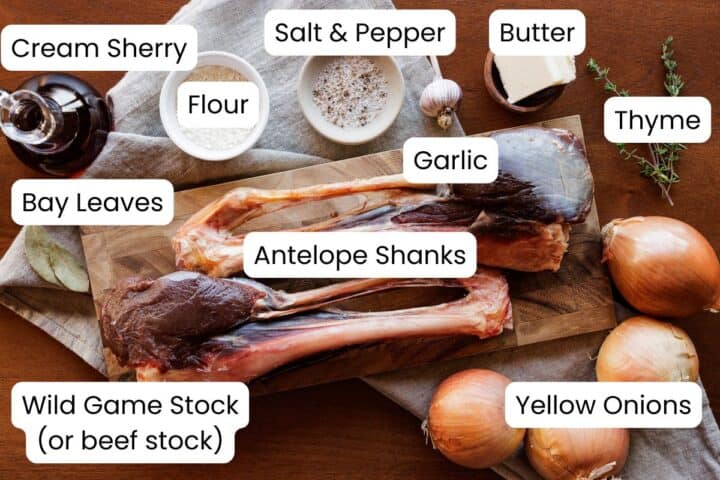 French Onion Antelope Shanks | Peak to Plate