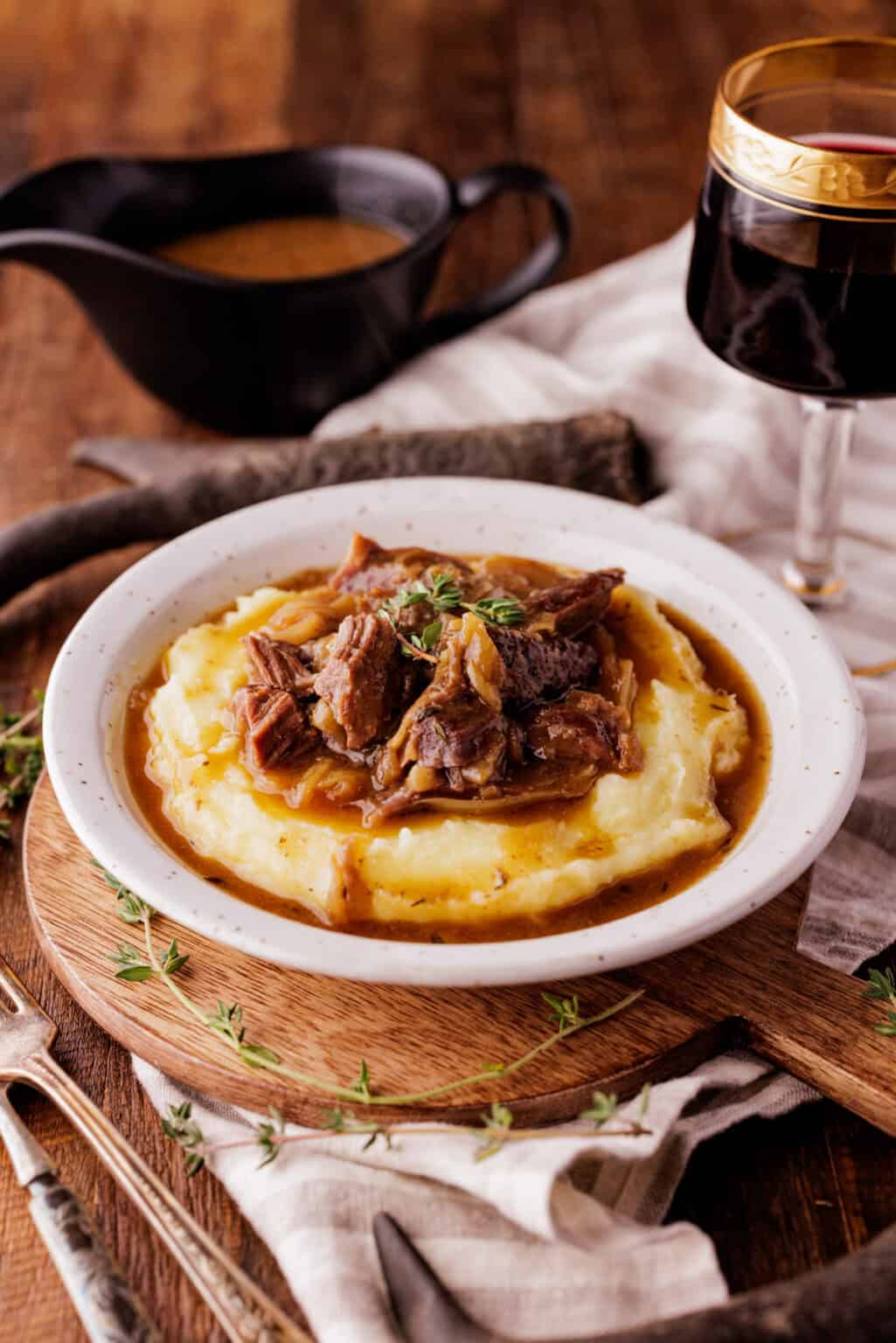 French Onion Antelope Shanks | Peak to Plate