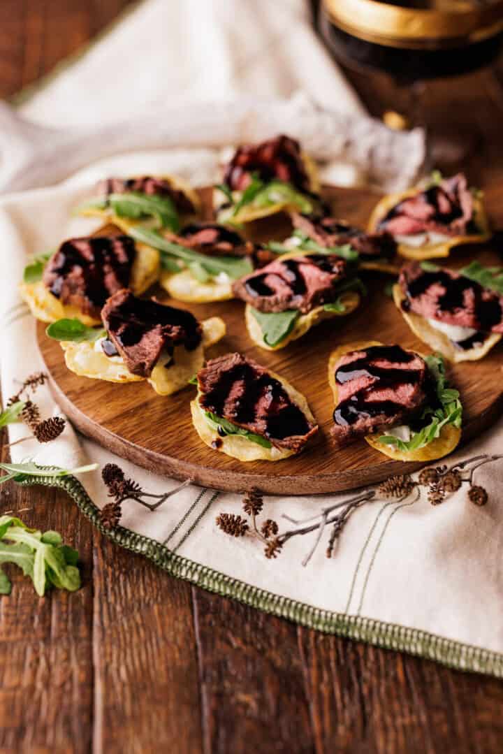 Venison Steak & Potato Bites with Whipped Blue Cheese | Peak to Plate