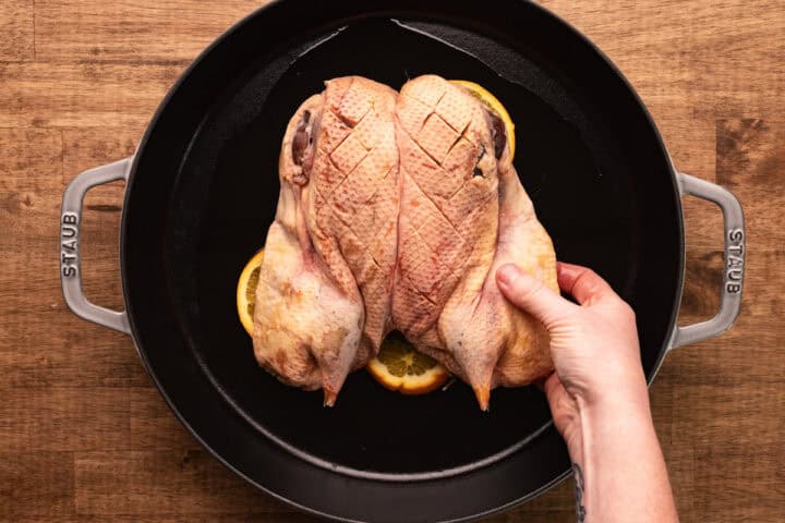 Easy Roasted Duck Recipe with Grapes | Peak to Plate